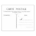 French Postcard Carte Postale Blank Template Rubber Stamp | Zazzle