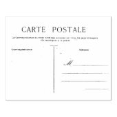 French Postcard Carte Postale Blank Template Rubber Stamp | Zazzle