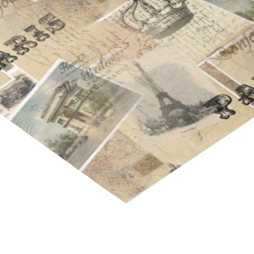 French Postcard Paris Tissue Paper | Zazzle