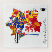 French Regions Flags Map, France, Educational Jigsaw Puzzle | Zazzle