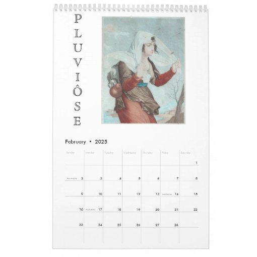 French Revolutionary Calendar for 2018 | Zazzle