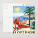 French riviera, bikini girl on the beach, France Postcard | Zazzle