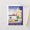 French riviera postcard | Zazzle