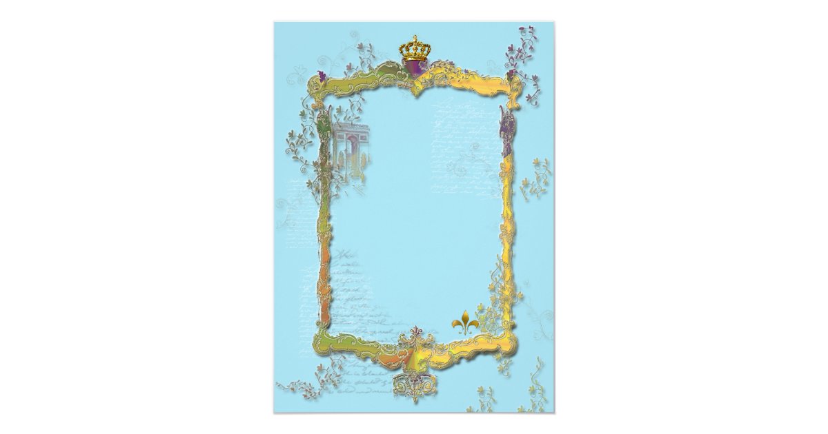 French Rococo Royal Invitation | Zazzle.com