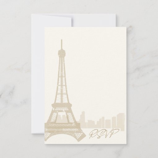 French Romance Wedding ID870 RSVP Card | Zazzle