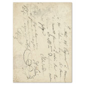 French Script Vintage Stamped Text Decoupage Tissue Paper | Zazzle