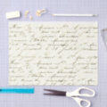 French Script Vintage Tissue Paper | Zazzle