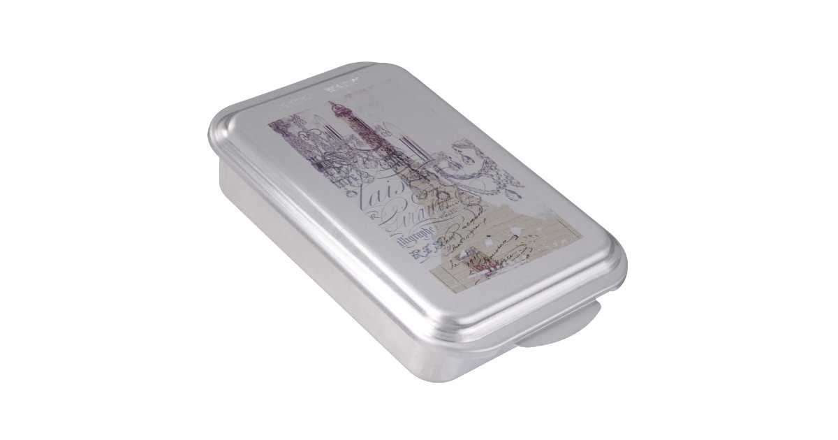 french scripts chandelier paris eiffel tower cake pan | Zazzle