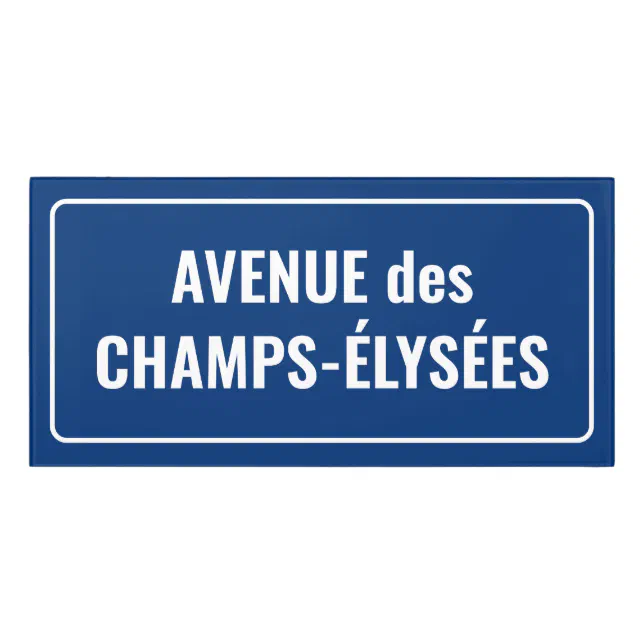 French Street Sign Style Door Sign | Zazzle