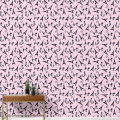 French Style Dressed Cat With Eiffel Tower Pattern Wallpaper | Zazzle