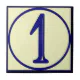 French Style House Numbers 1 Ceramic Tile | Zazzle