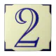 French Style House Numbers 2, edit text Ceramic Tile | Zazzle