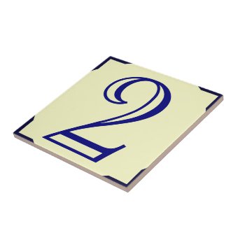 French Style House Numbers 2, edit text Ceramic Tile | Zazzle