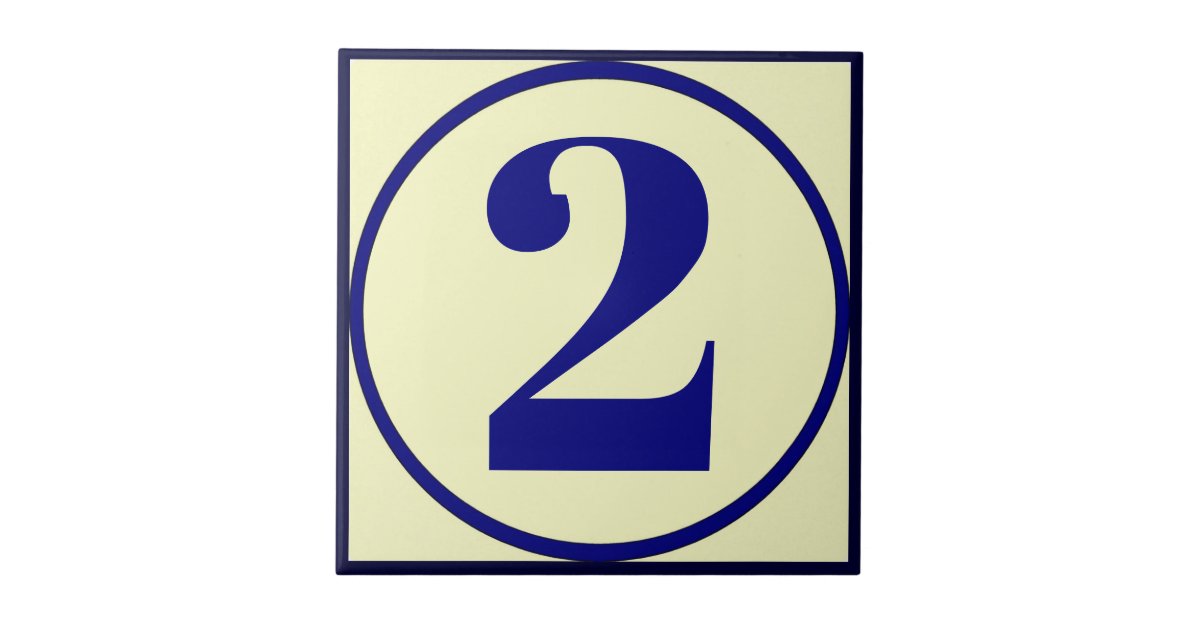 French Style House Numbers Ceramic Tile | Zazzle
