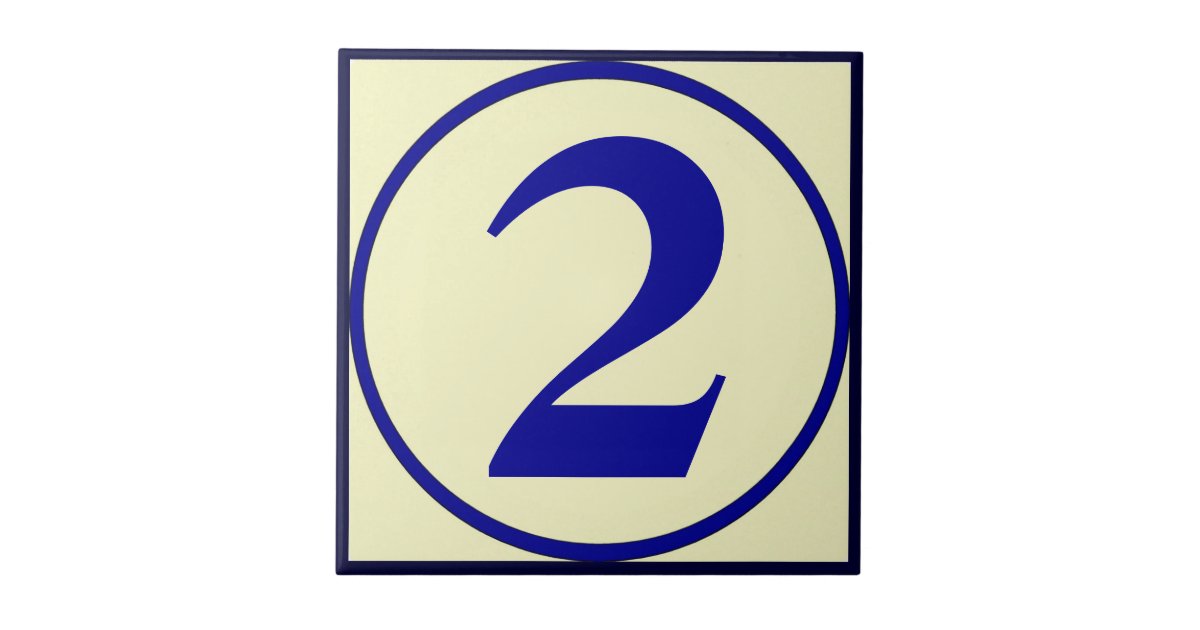 French Style House Numbers Personalize Number Ceramic Tile | Zazzle