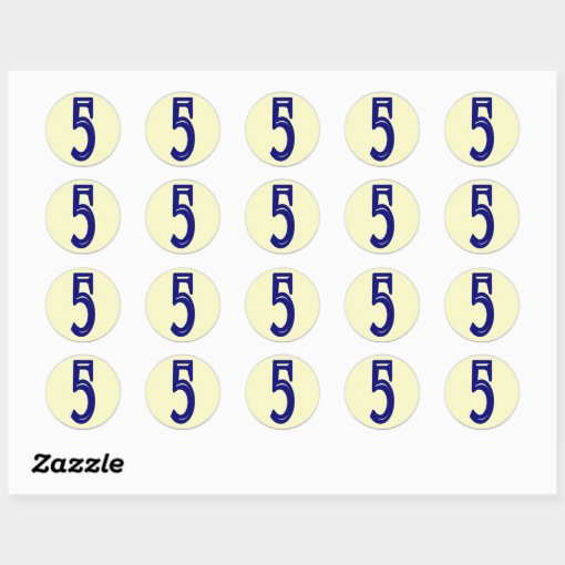 French Style House Numbers Sticker | Zazzle