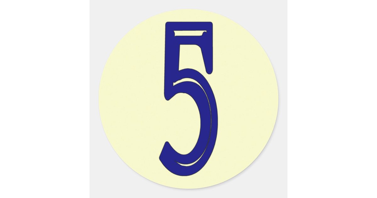 French Style House Numbers Sticker | Zazzle