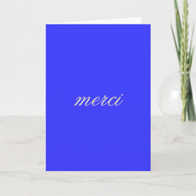 French Thank You Card | Zazzle