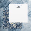 French Toile De Jouy Vintage Indigo Blue Custom Note Card | Zazzle