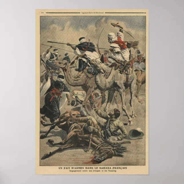 French troops in Sahara Poster | Zazzle