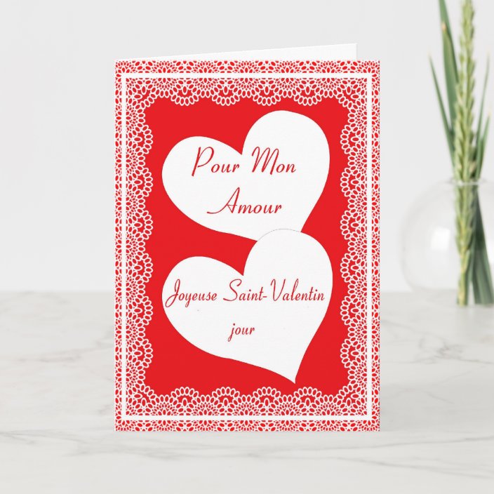 French Valentine's Day Card For My Love | Zazzle.com