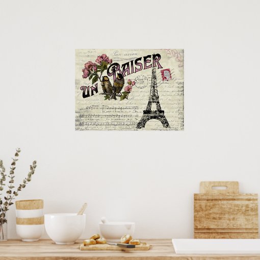 French Vintage Love Poster | Zazzle