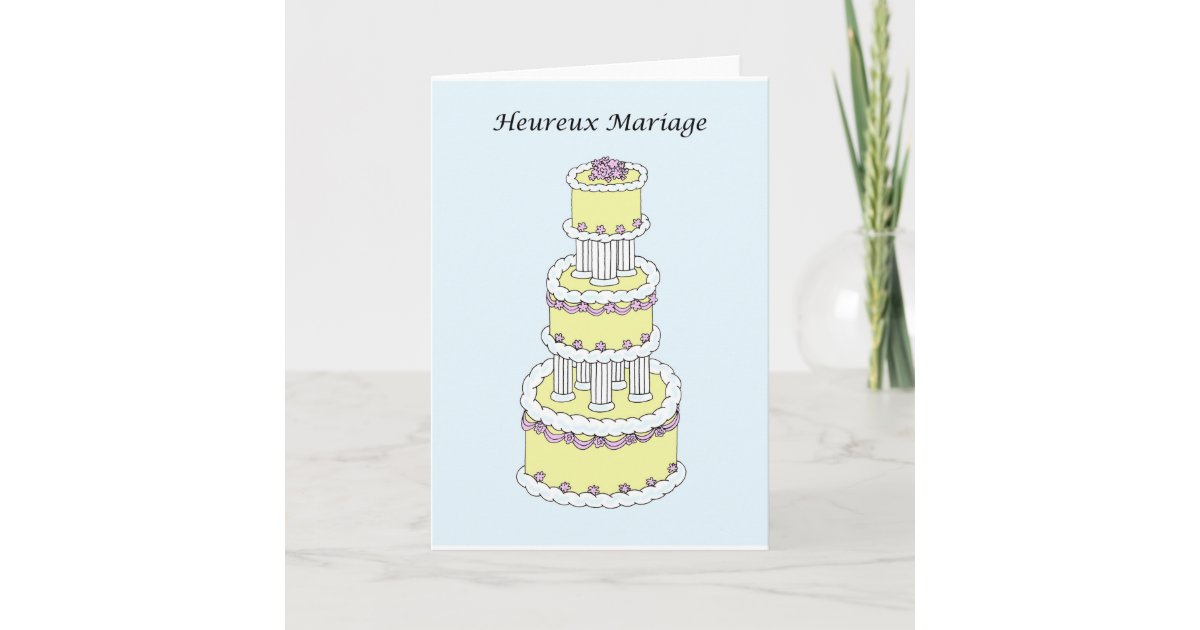 French Wedding Congratulations Card | Zazzle