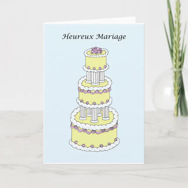 French Wedding Congratulations Card | Zazzle