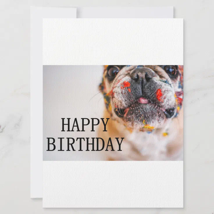 frenchie birthday invitation | Zazzle