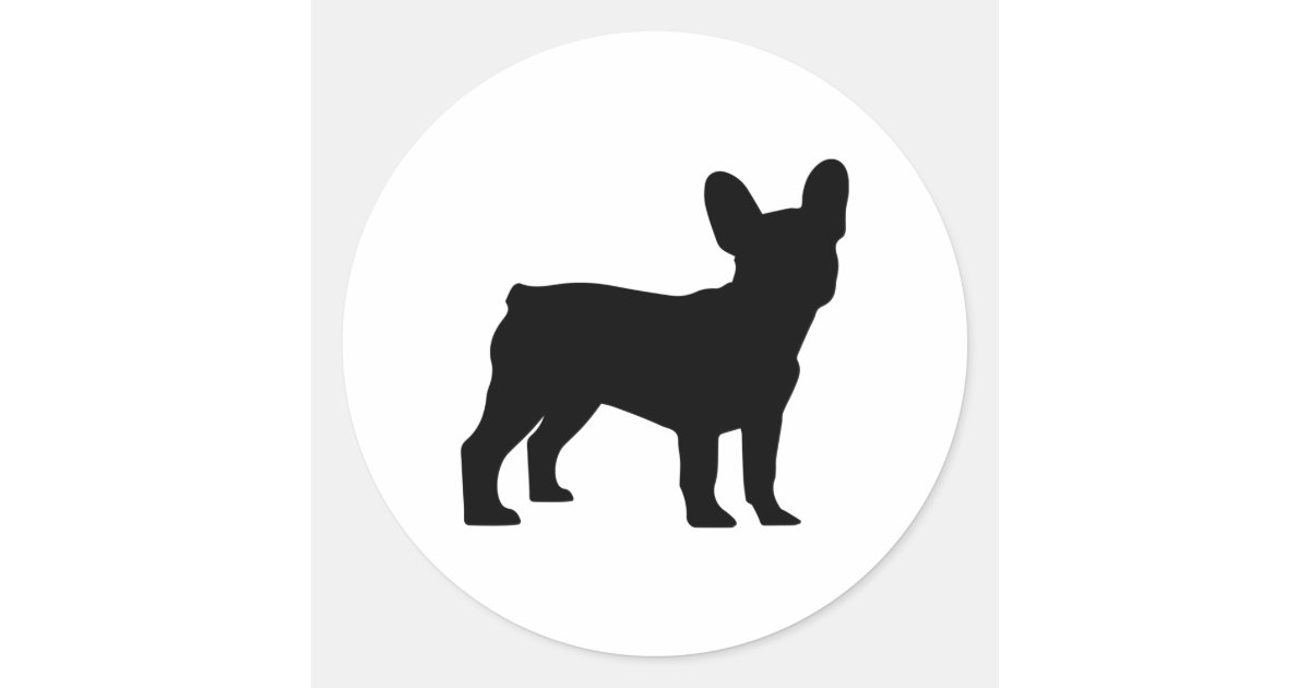Frenchie Classic Round Sticker | Zazzle