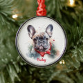 Frenchie French Bulldog Christmas Ornament | Zazzle