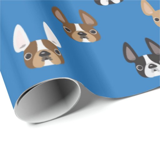 Frenchie & Friends Wrapping Paper | Zazzle