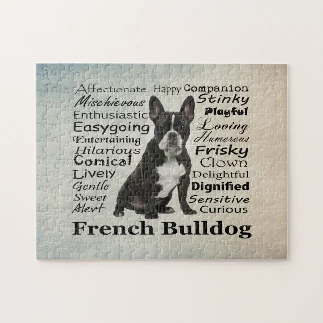 Frenchie Traits Jigsaw Puzzle | Zazzle