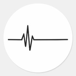 Heartbeat Stickers | Zazzle