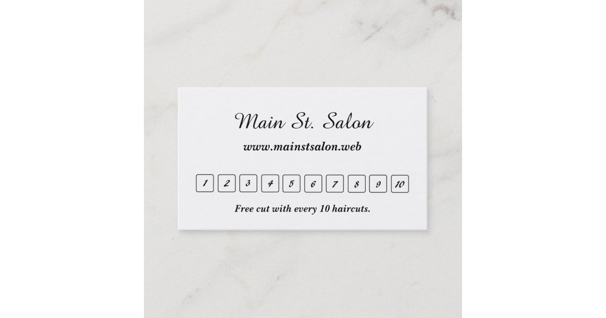 "Frequent Visitor" (10 Squares) Business Cards | Zazzle