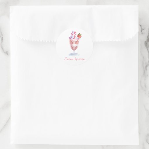 Fresas Con Crema Mexicanas Classic Round Sticker | Zazzle