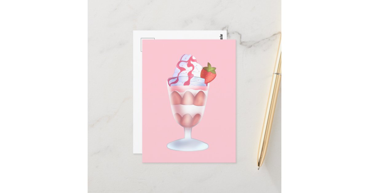 Fresas Con Crema Mexicanas Postcard | Zazzle