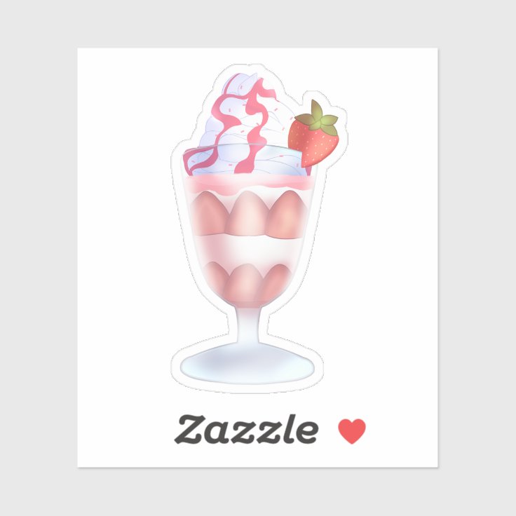 Fresas Con Crema Mexicanas Sticker | Zazzle