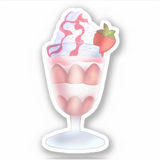 Fresas Con Crema Mexicanas Sticker | Zazzle