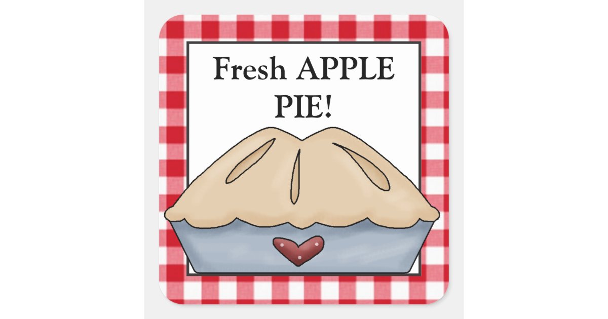 Fresh apple pie vendors sticker | Zazzle