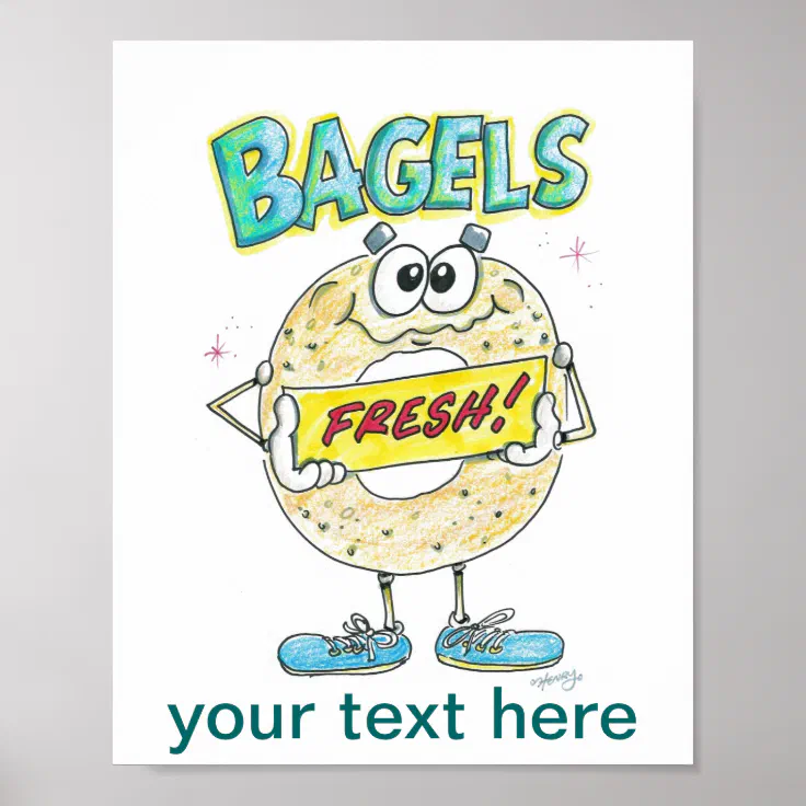 Fresh Bagel Sign | Zazzle
