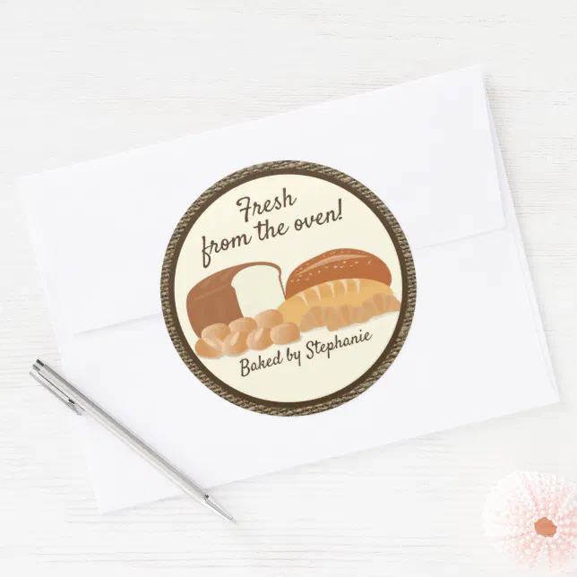 Fresh Baked Breads Classic Round Sticker | Zazzle