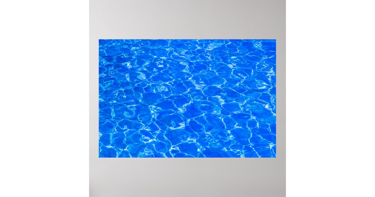Fresh Blue Water Poster | Zazzle