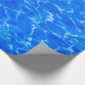 Fresh Blue Water Wrapping Paper | Zazzle