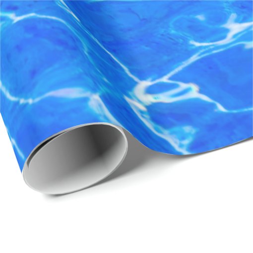 Fresh Blue Water Wrapping Paper | Zazzle