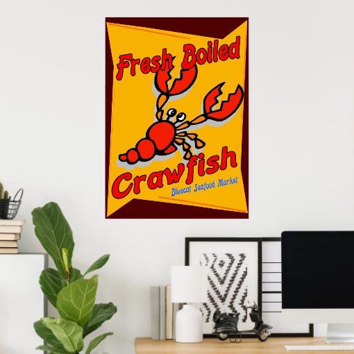 Fresh Boiled Crawfish Poster | Zazzle