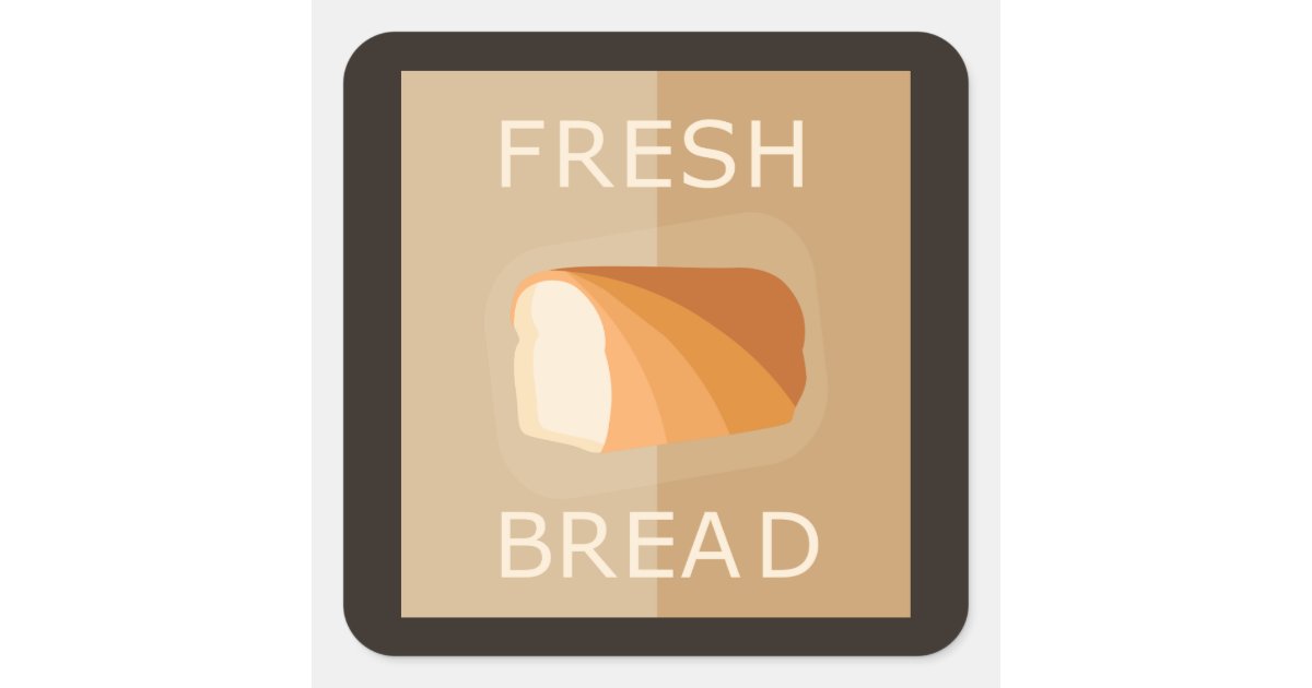 Fresh Bread Bakery Sticker | Zazzle