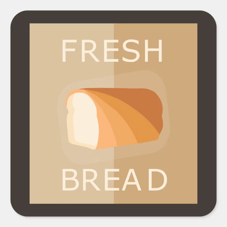 Fresh Bread Bakery Sticker | Zazzle