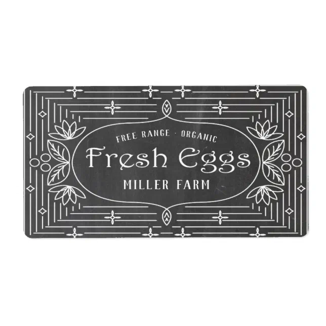 Fresh Eggs Decorative ⎢Egg Carton Label | Zazzle