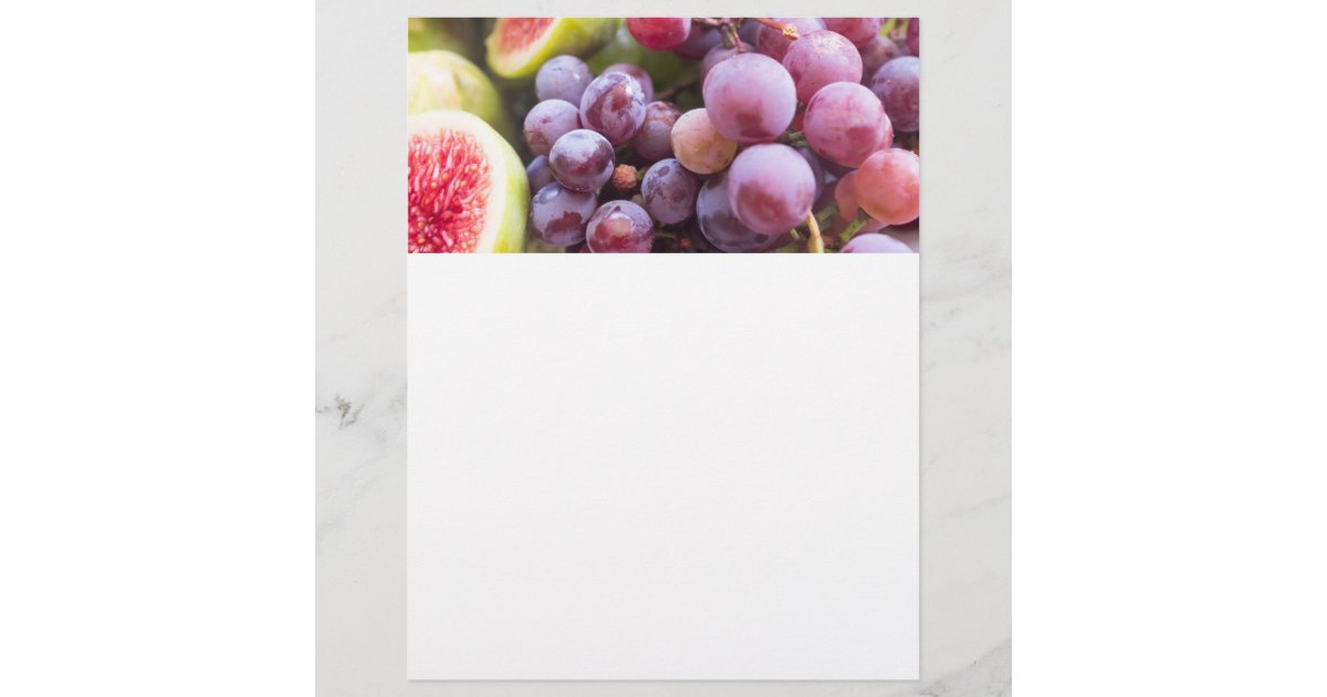 Fresh figs and grape flyer | Zazzle